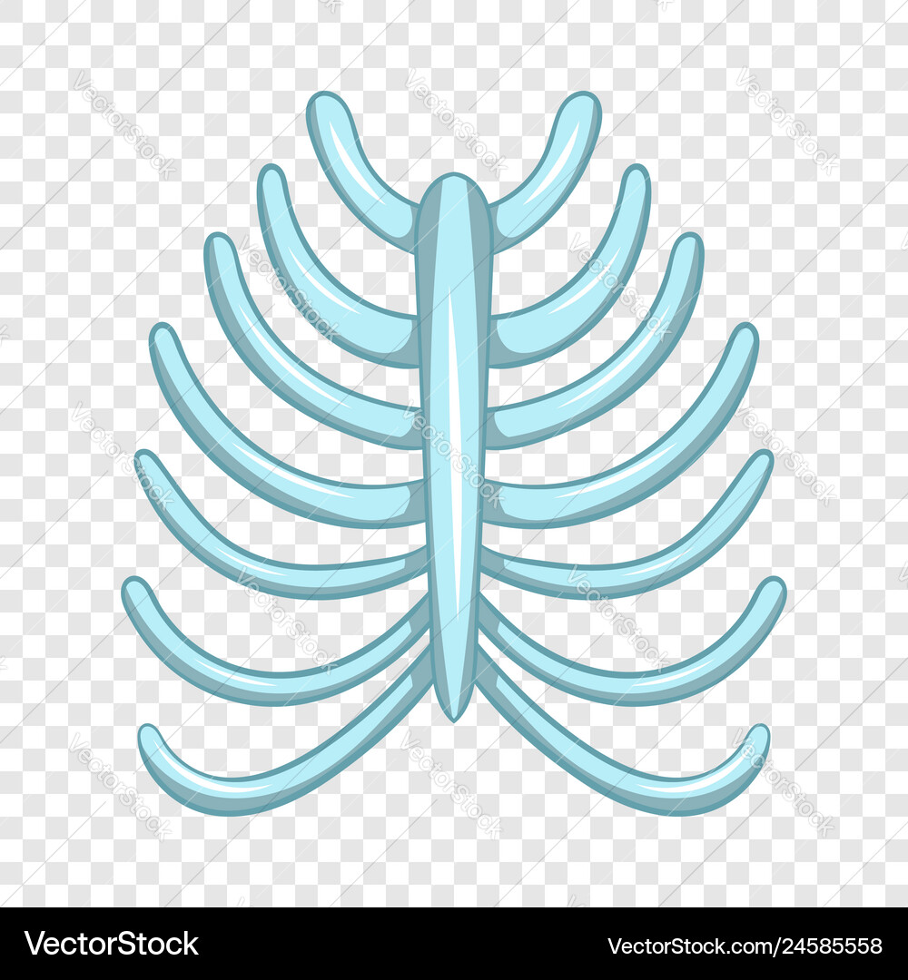 Ribs icon cartoon style Royalty Free Vector Image