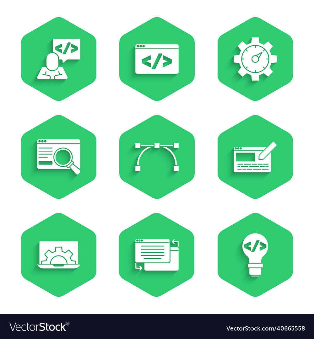 Set Bezier Curve Ui Or Ux Design Front End Vector Image