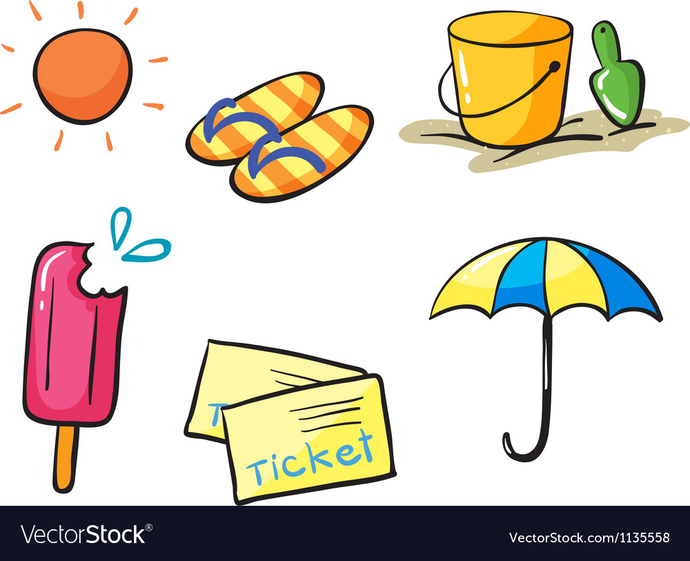 Various objects Royalty Free Vector Image - VectorStock