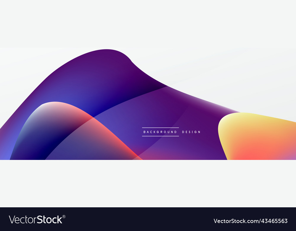 Abstract background fluid gradient color wave Vector Image