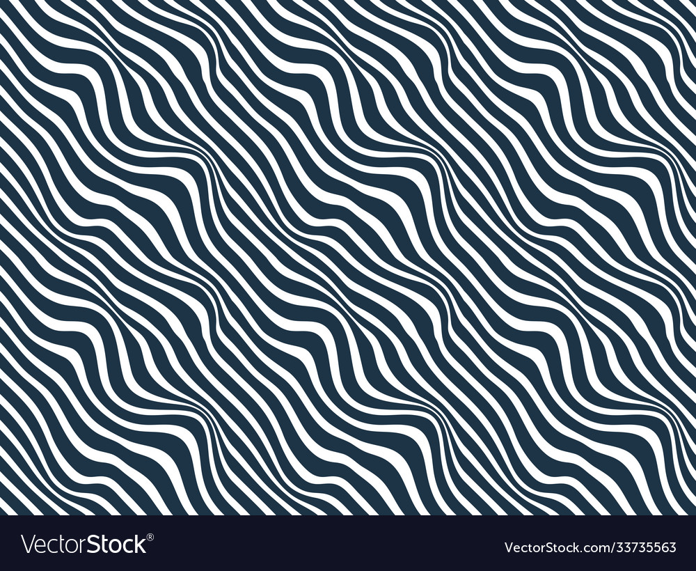 Abstract lines seamless pattern with optical Vector Image