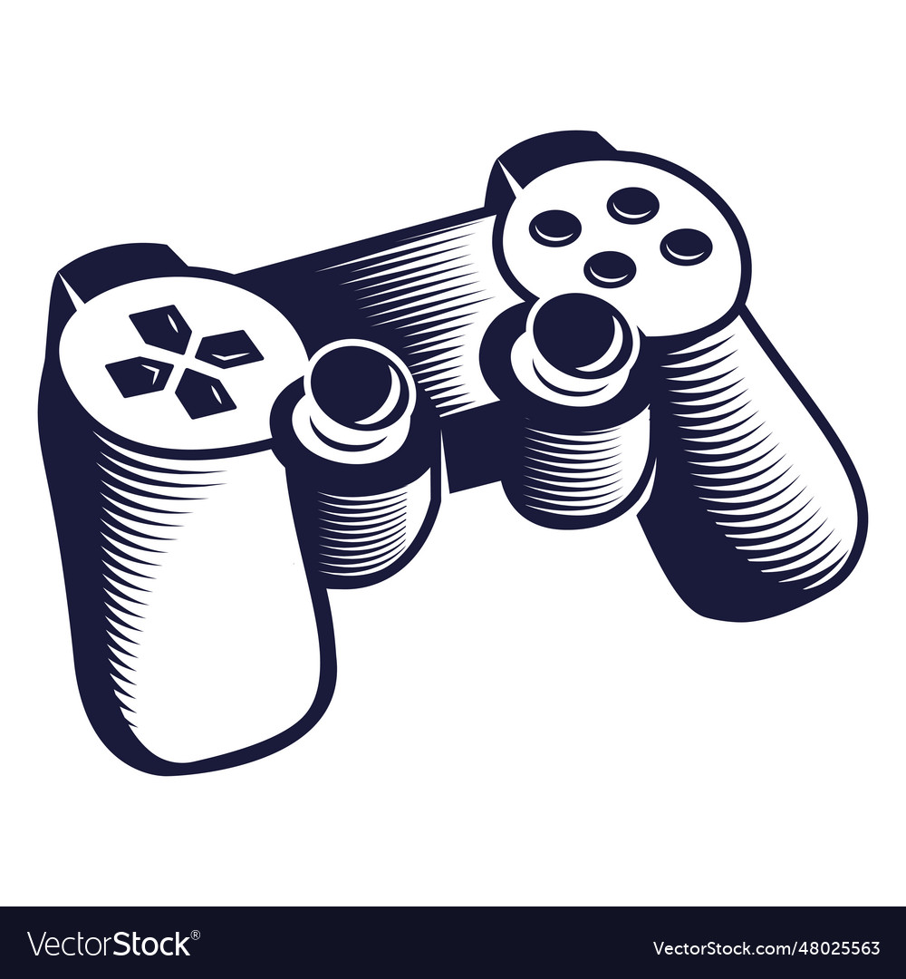 Classic controller gaming Royalty Free Vector Image