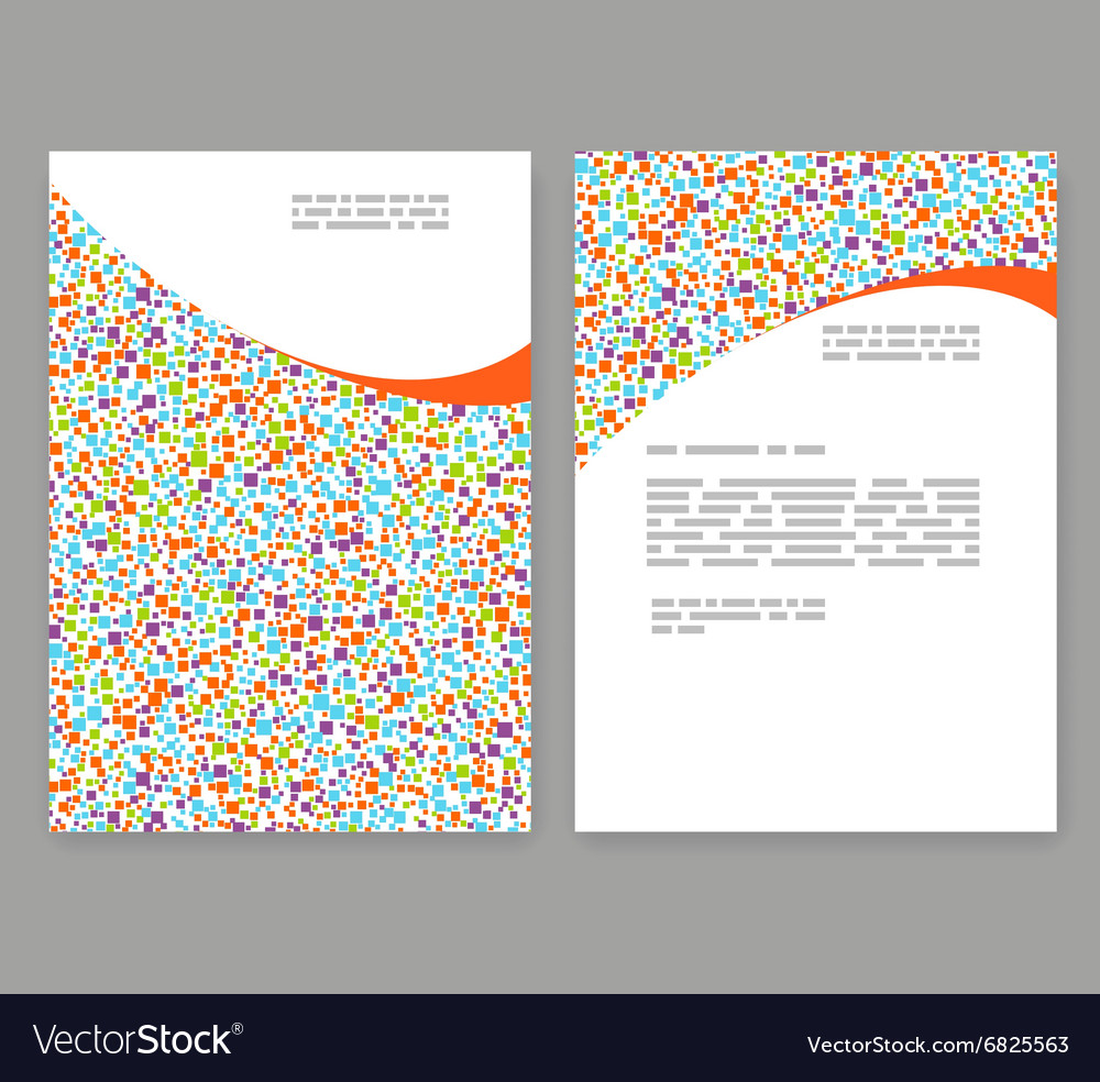 Flyer leaflet booklet layout editable design Vector Image
