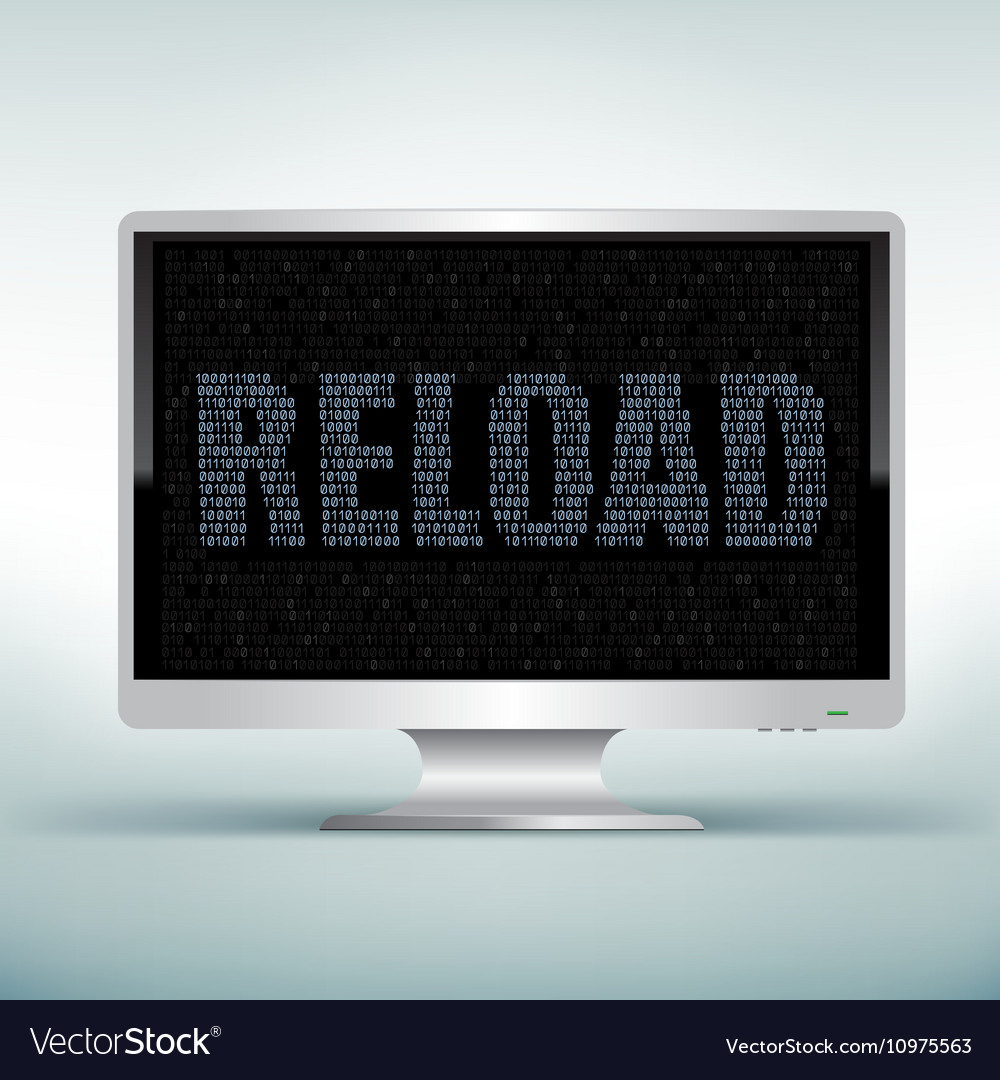 Monitor code reload Royalty Free Vector Image - VectorStock