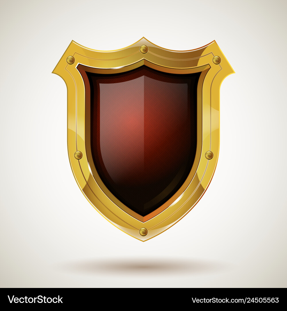 Protective steel guard shield with safety glass Vector Image