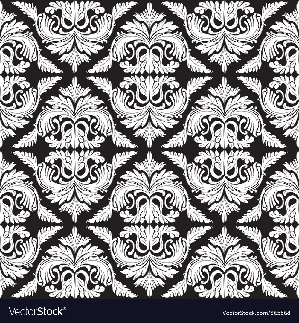Baroque seamless pattern Royalty Free Vector Image