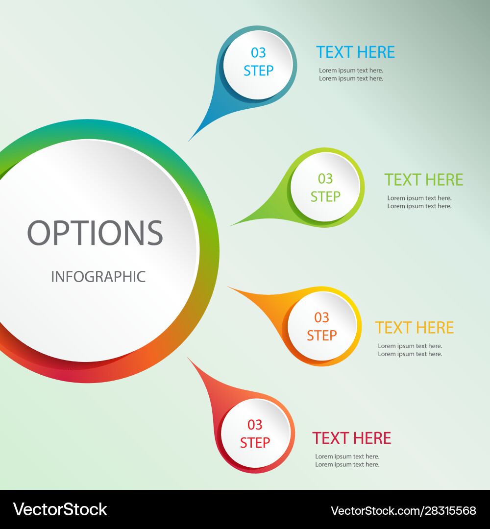 Elements for infographic template Royalty Free Vector Image