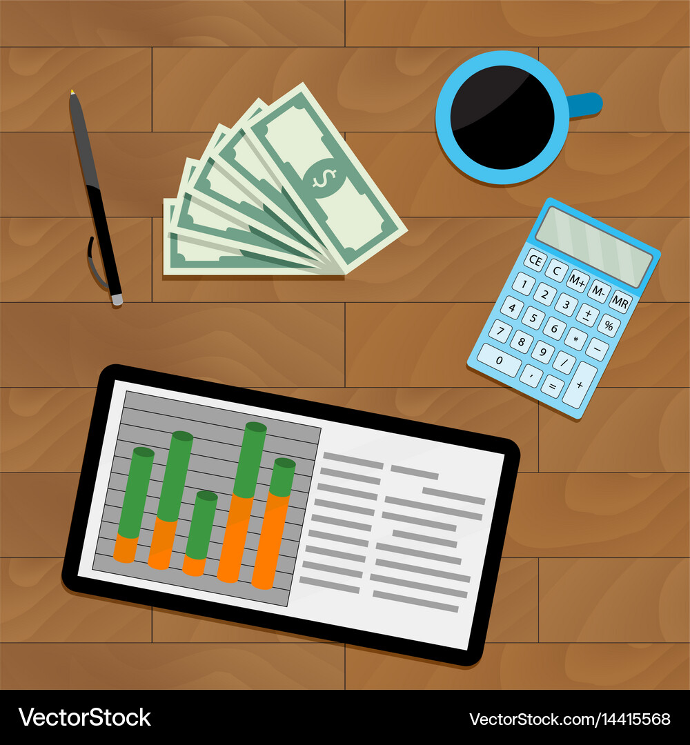 Financial income economic Royalty Free Vector Image