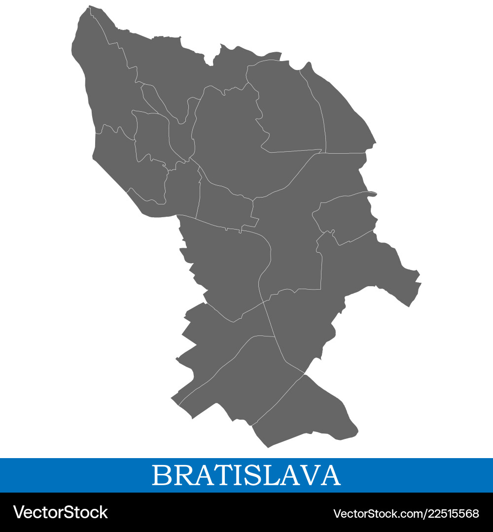 High quality map of city Royalty Free Vector Image