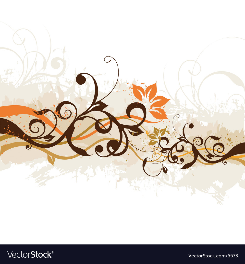Floral design element Royalty Free Vector Image