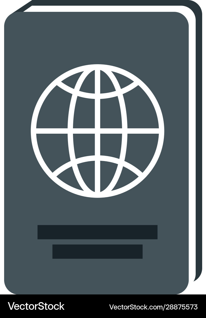 Isolated travel passport design Royalty Free Vector Image