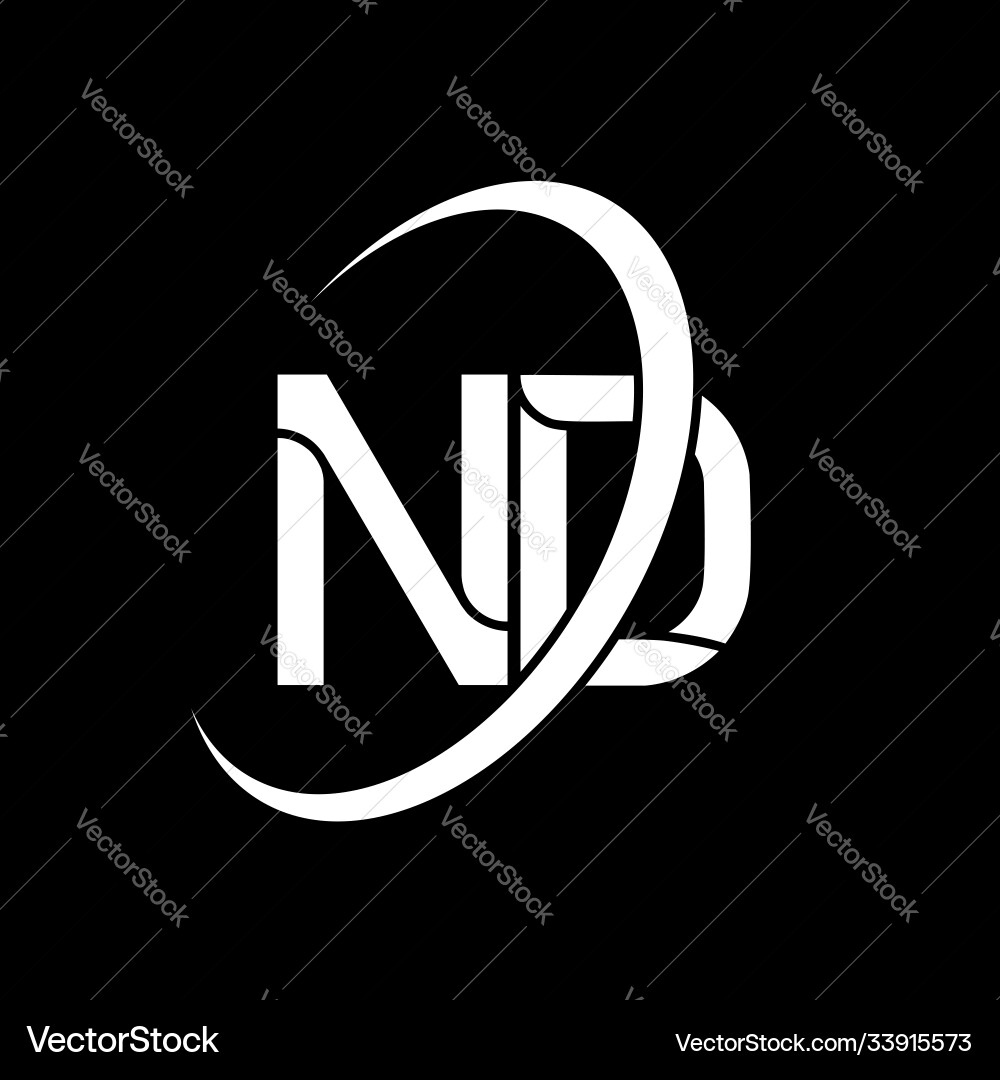 Nd logo n d design white letter ndn Royalty Free Vector