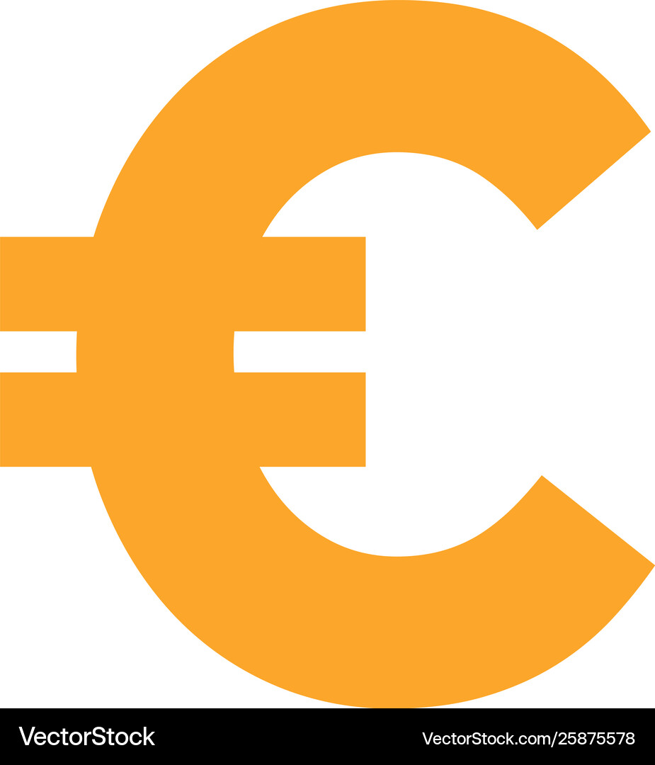 Euro currency icon design template isolated Vector Image