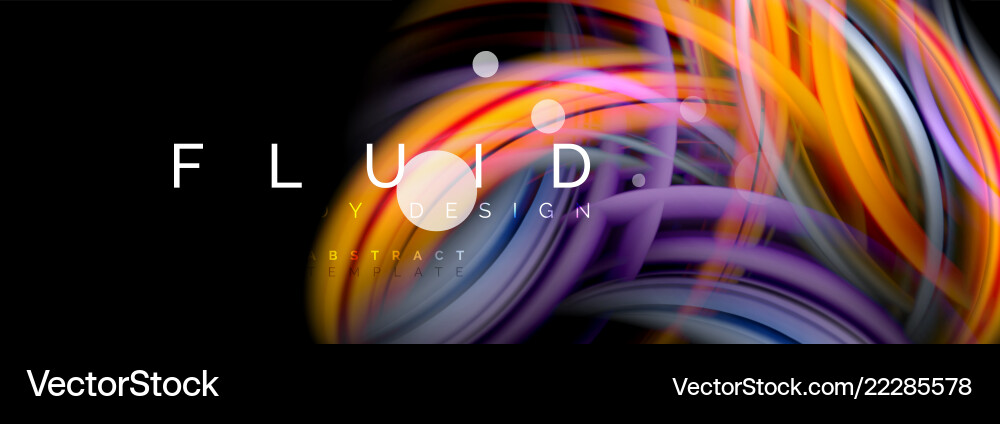 Flowing glowing color motion concept trendy Vector Image