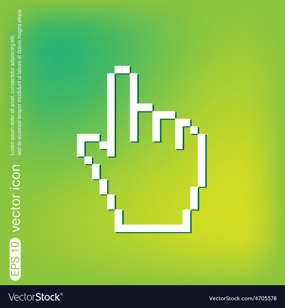 Mouse hand cursor Royalty Free Vector Image - VectorStock