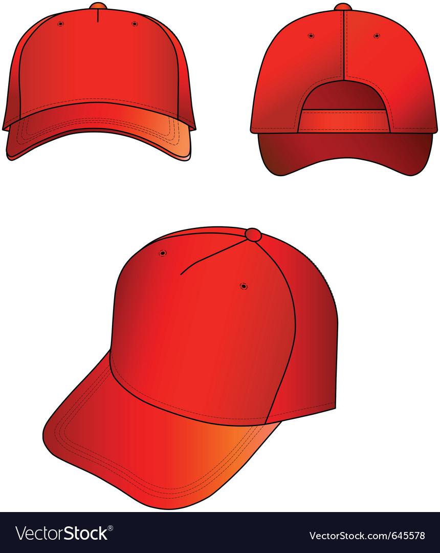 Outline cap Royalty Free Vector Image - VectorStock