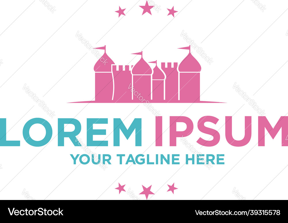 Recreation playground center logo design Vector Image