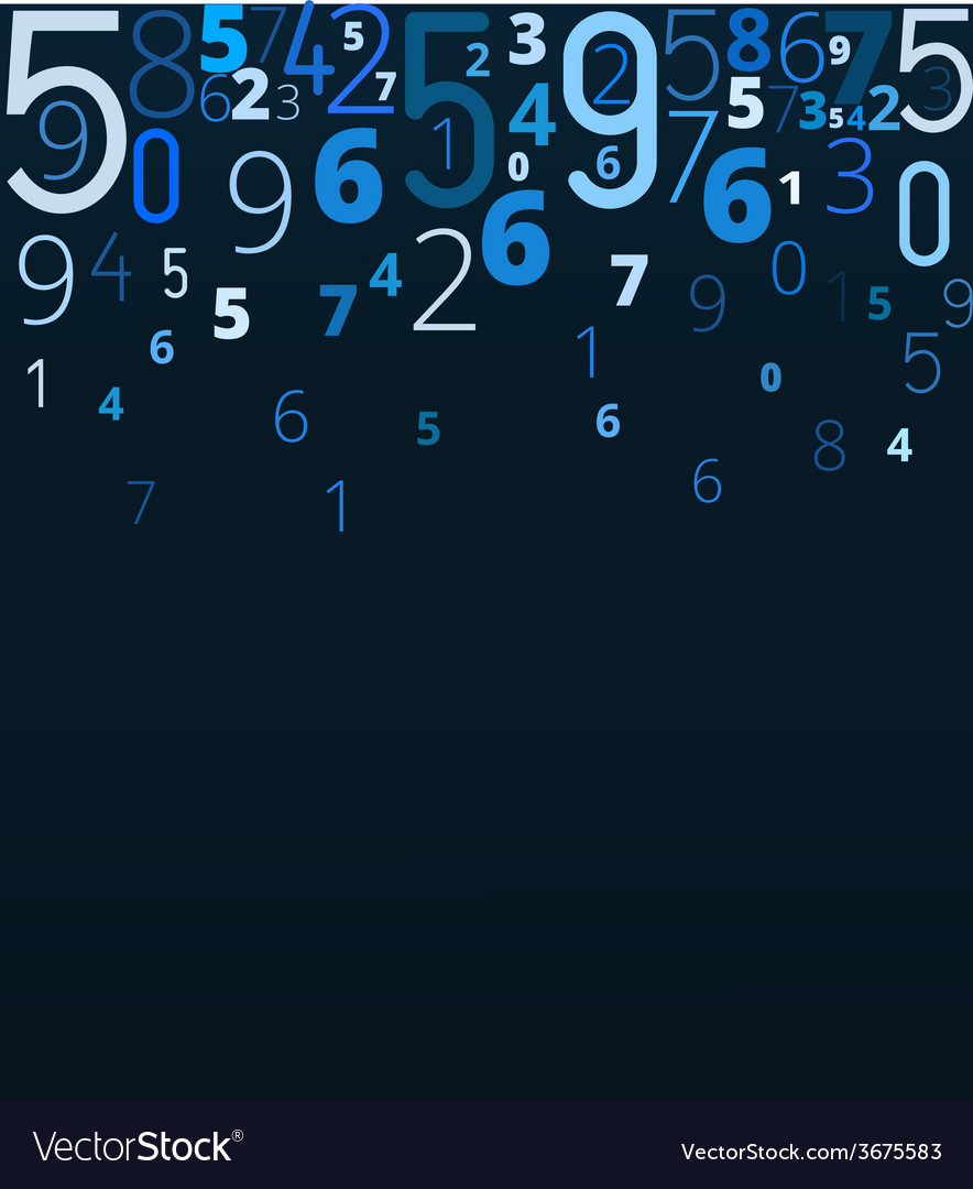 Background from numbers Royalty Free Vector Image