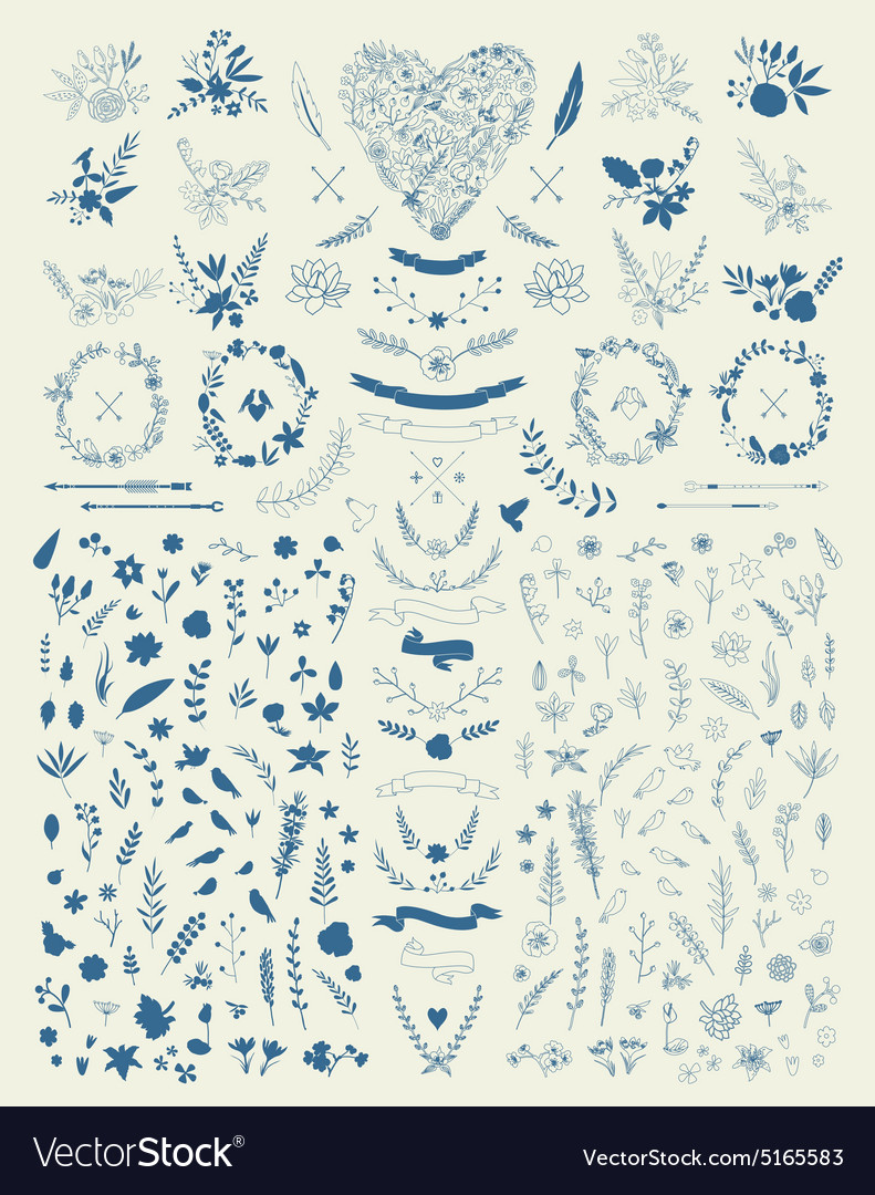 Decorative design elements Royalty Free Vector Image