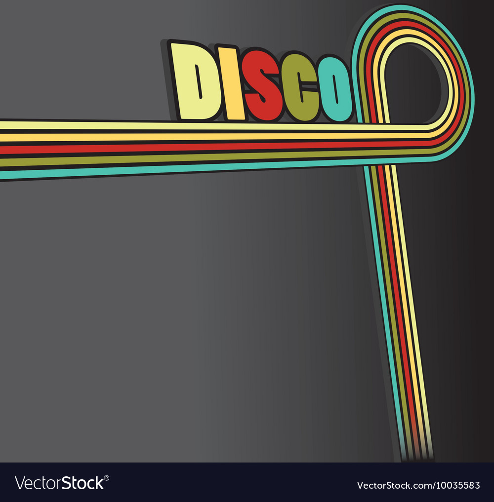 Disco background Royalty Free Vector Image - VectorStock