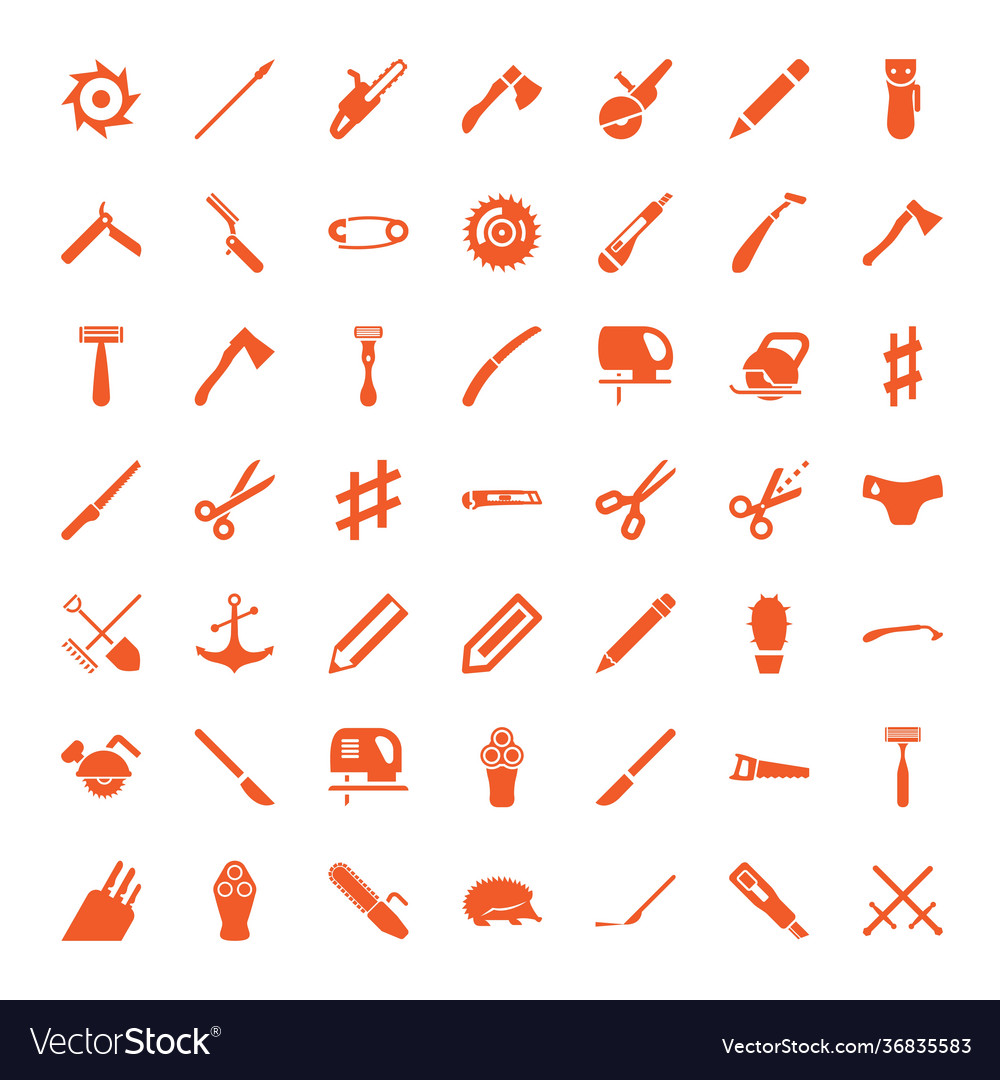 Sharp icons Royalty Free Vector Image - VectorStock