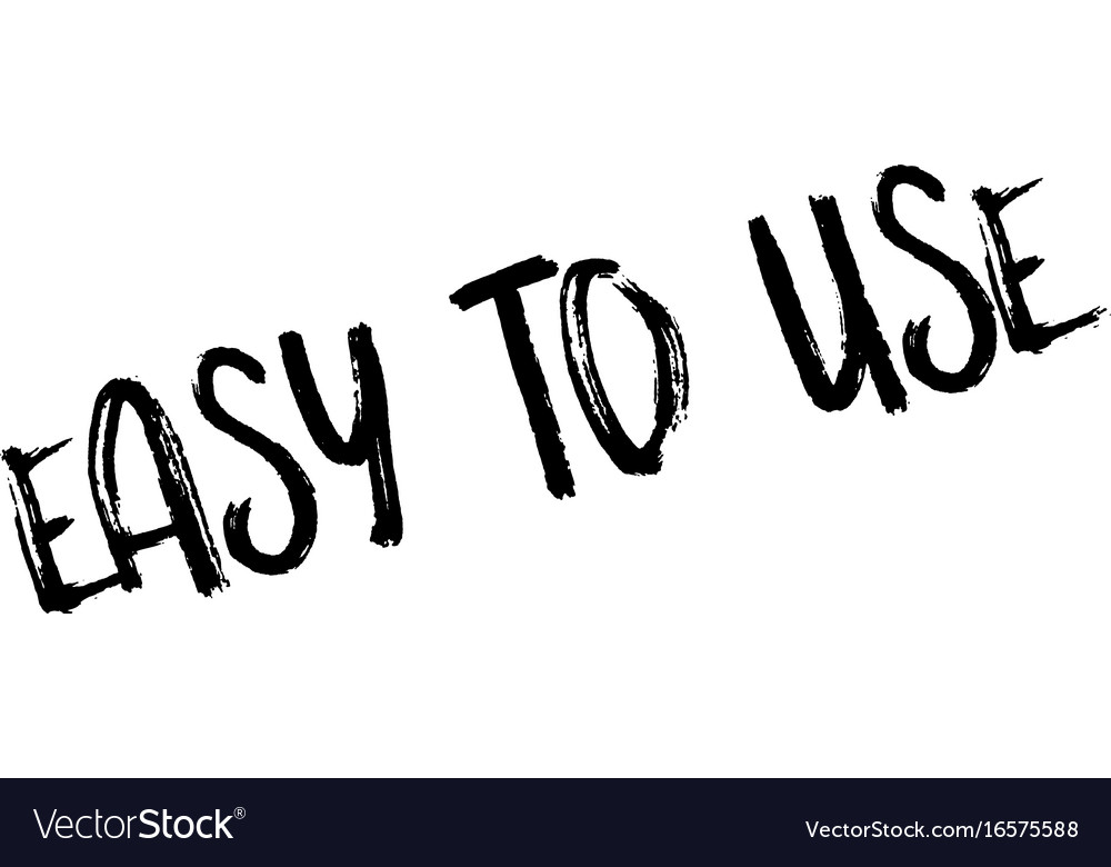 Easy to use rubber stamp Royalty Free Vector Image