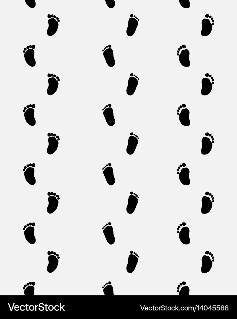 Footsteps of baby Royalty Free Vector Image - VectorStock
