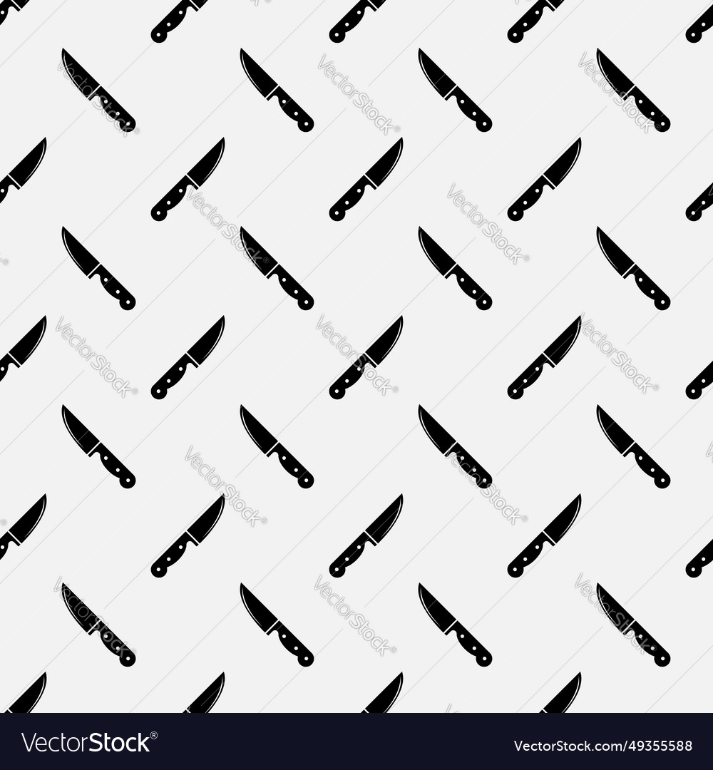 Knife seamless pattern Royalty Free Vector Image