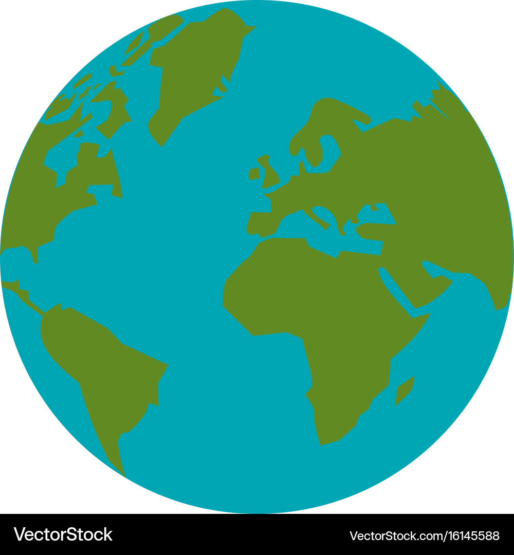 Planet Erde Symbol Bild Lizenzfreies Vektorbild