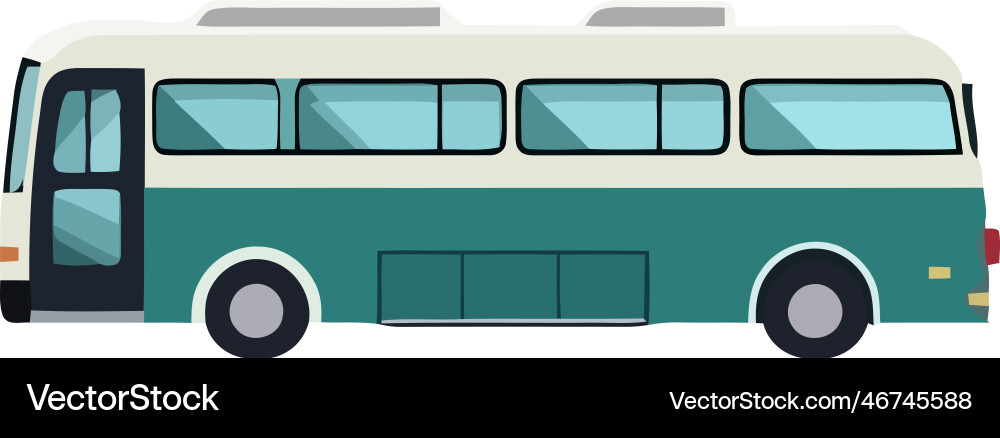 Traveling transport bus Royalty Free Vector Image