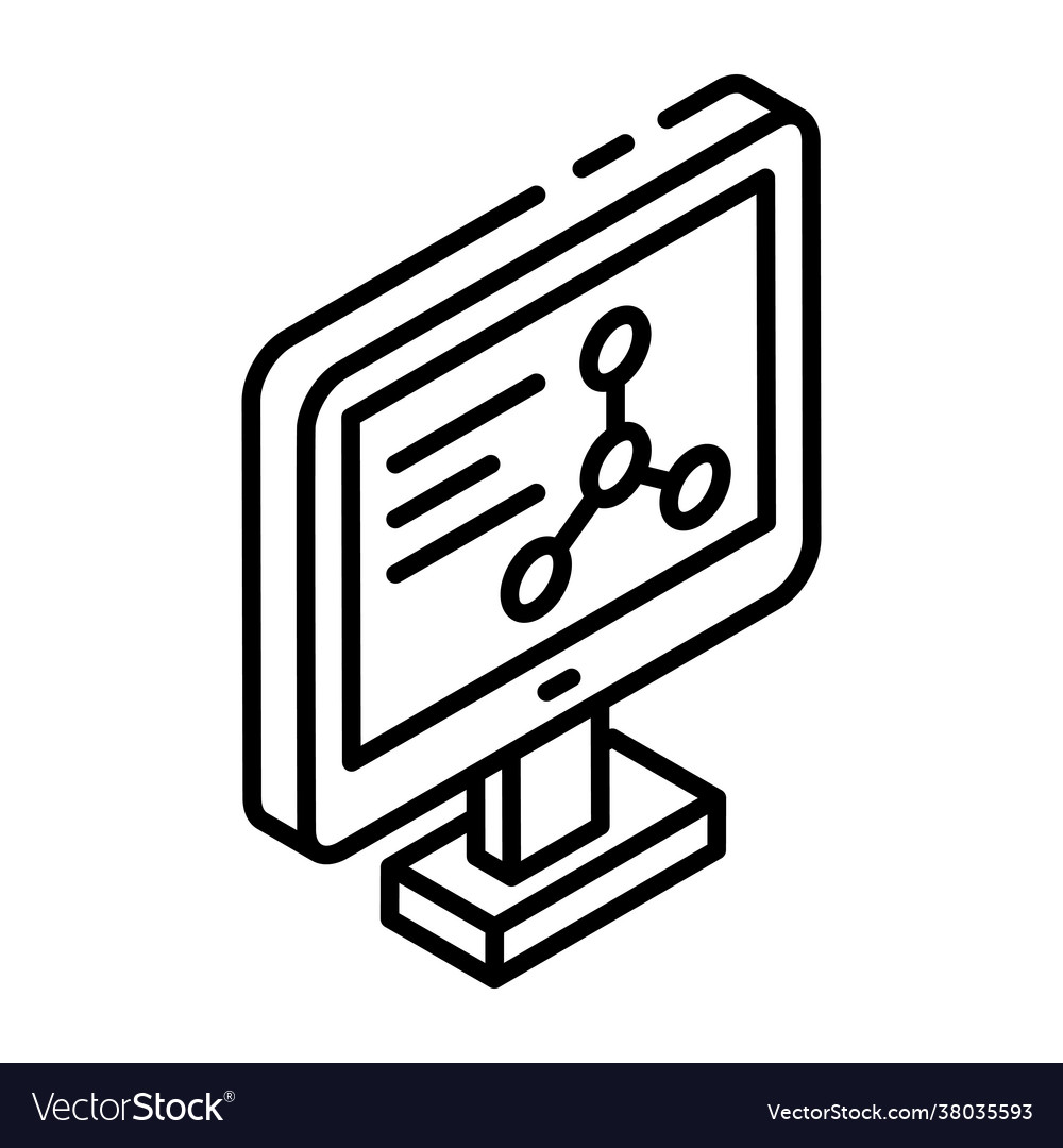 Computer molecule Royalty Free Vector Image - VectorStock