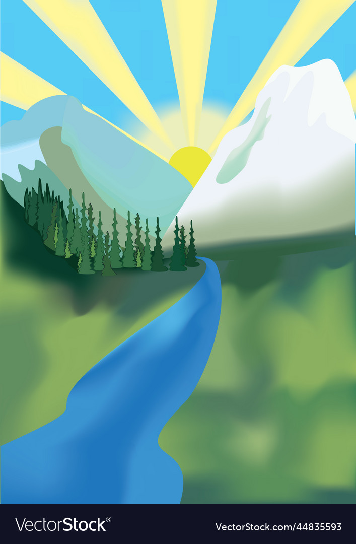 Landscape Royalty Free Vector Image - VectorStock