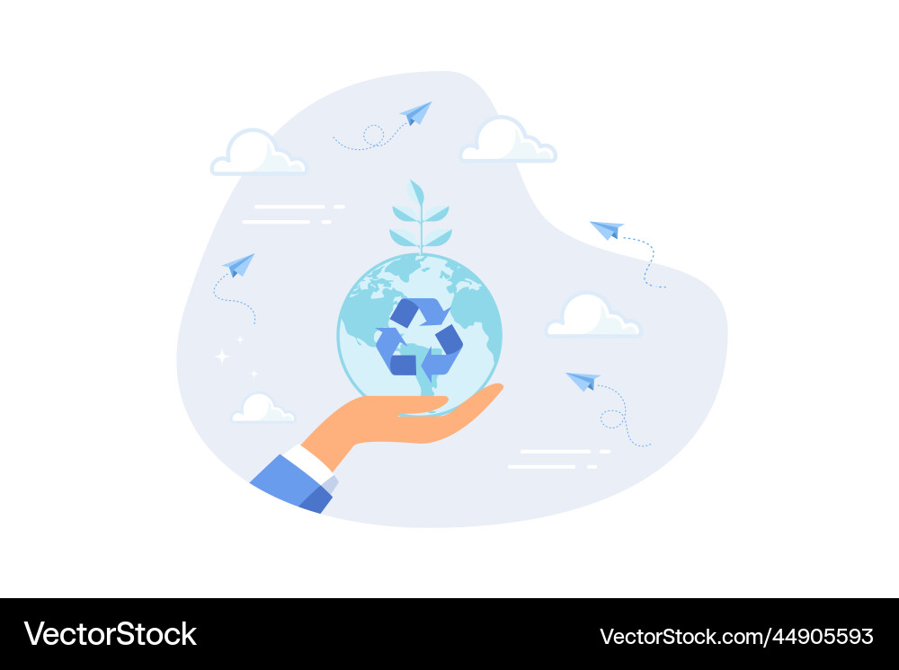 Sustainability ecology or renewable energy Vector Image