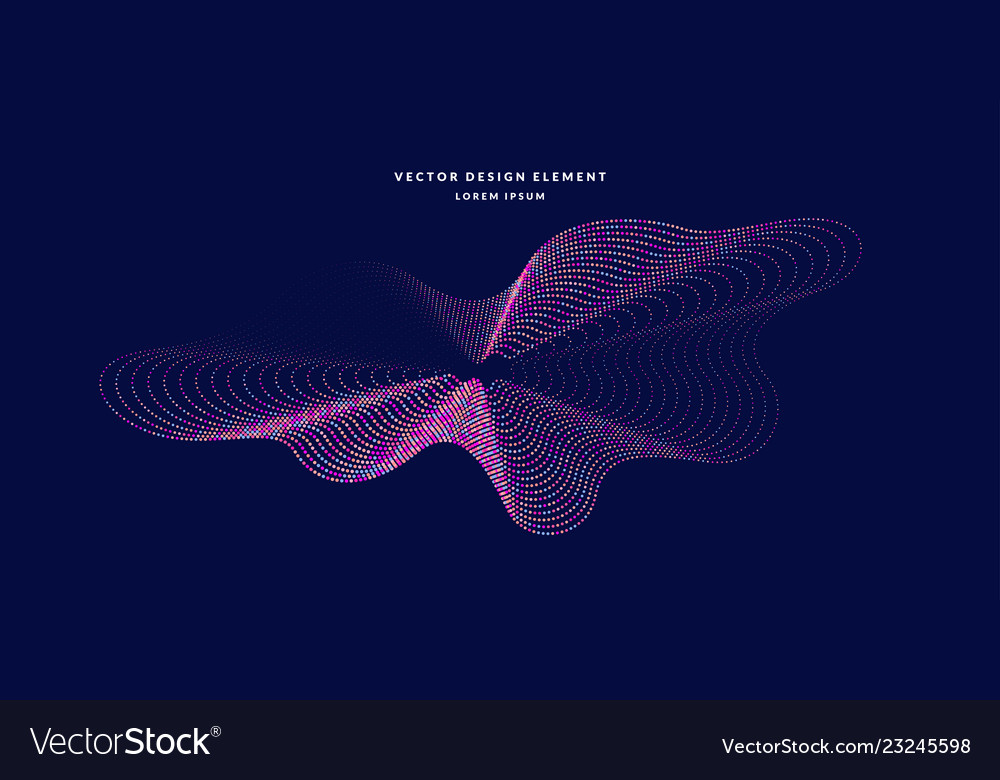 Abstract background with dynamic waves Royalty Free Vector