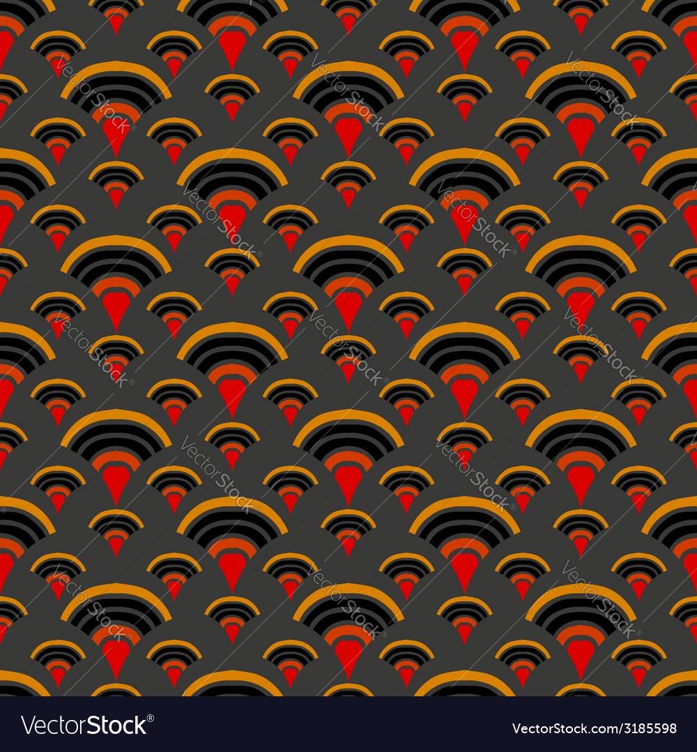 Art Deco Scale Pattern Royalty Free Vector Image