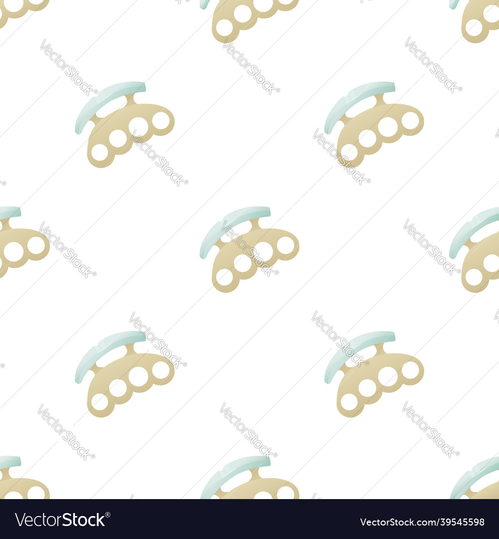 Brass knuckles pattern seamless Royalty Free Vector Image