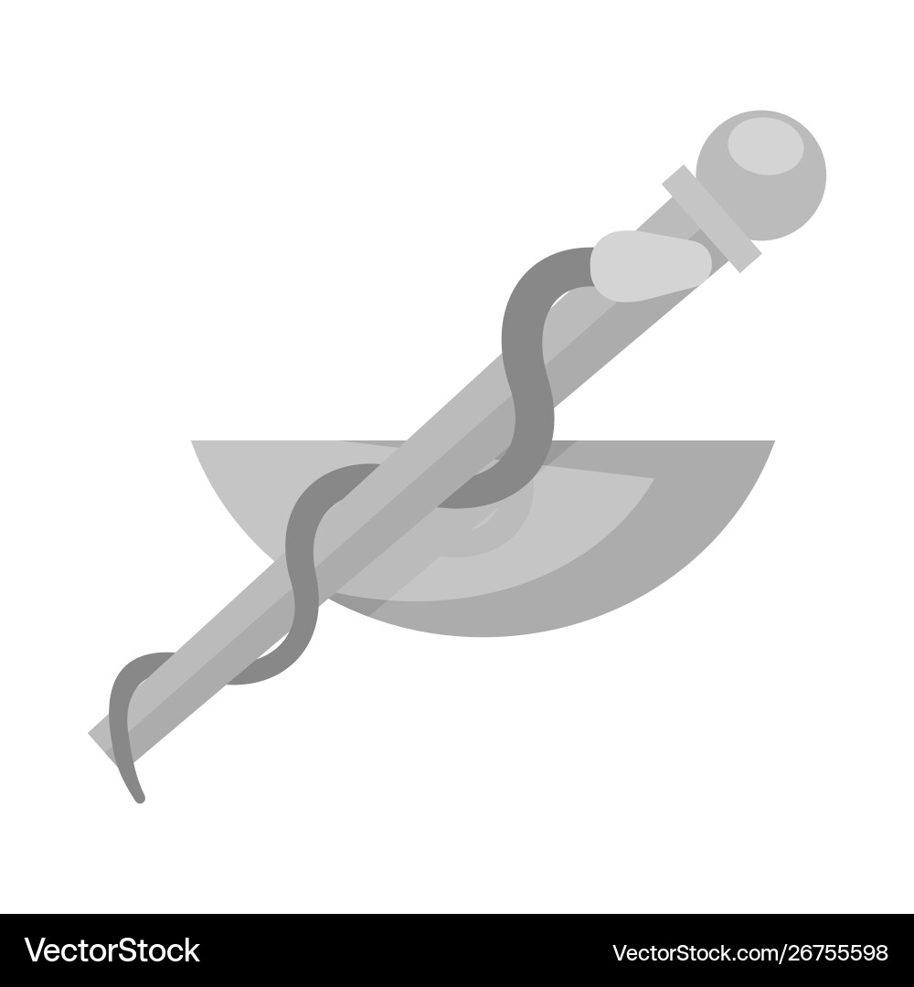 Design rod and snake sign set Royalty Free Vector Image