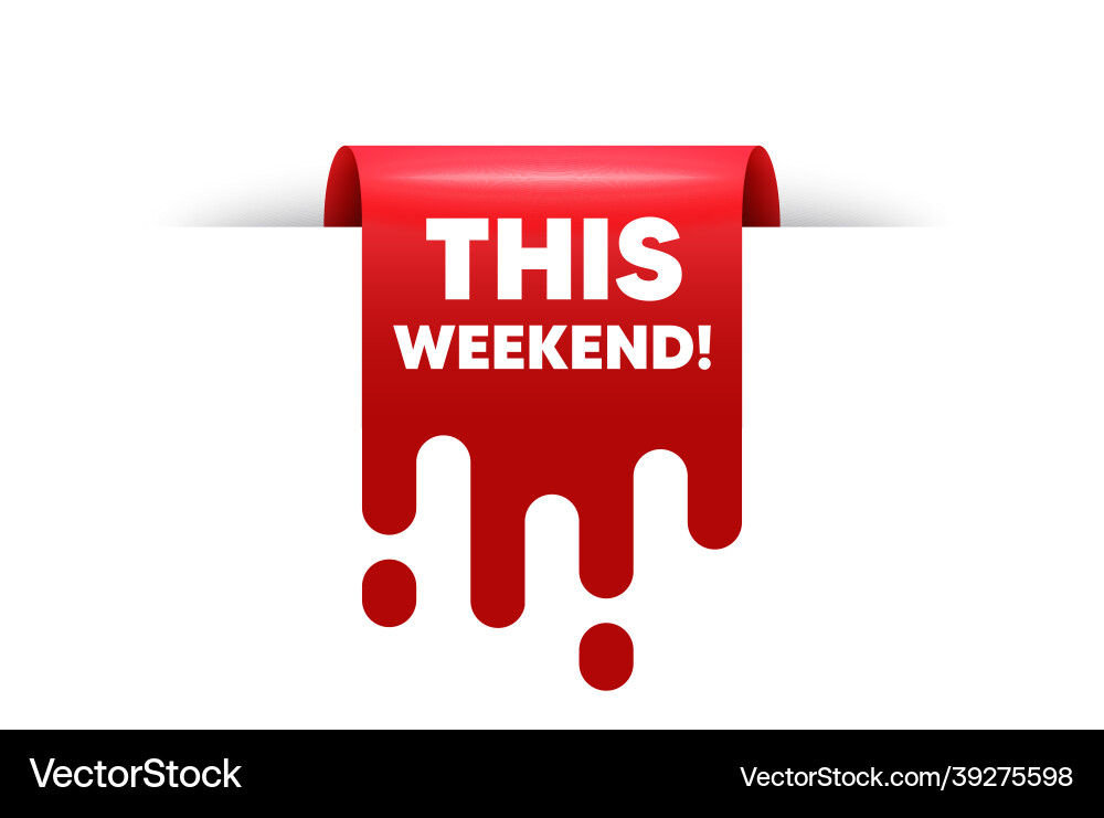 This weekend symbol special offer sign Royalty Free Vector