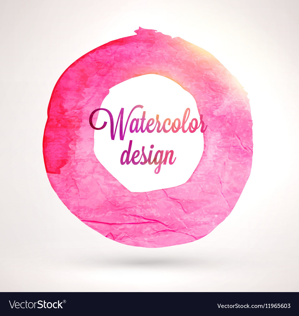 Abstract watercolor design Royalty Free Vector Image