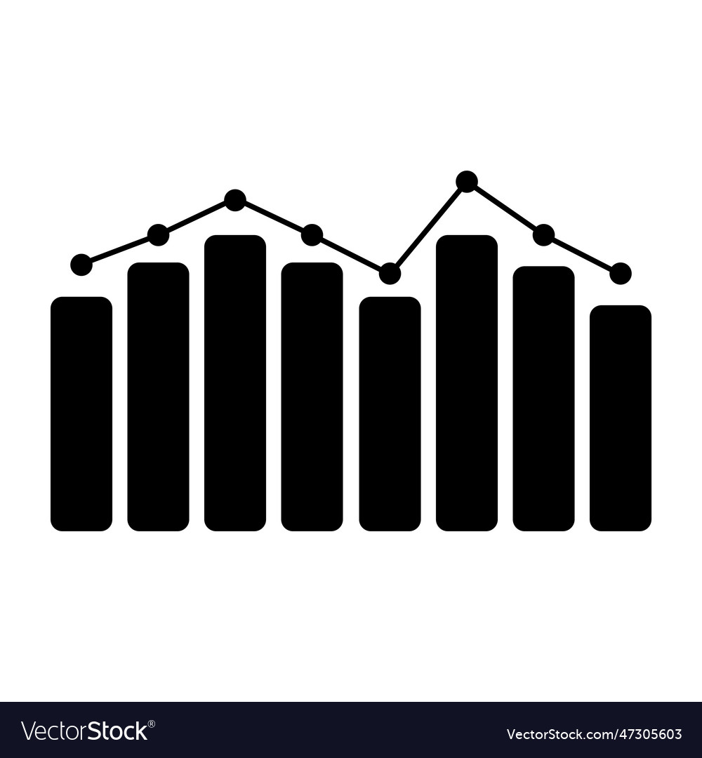 Graph chart icon Royalty Free Vector Image - VectorStock