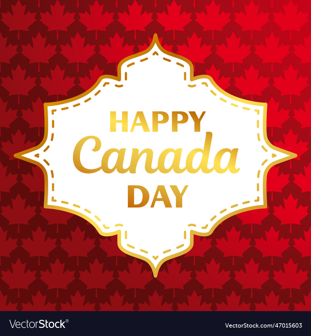 Happy canada day Royalty Free Vector Image - VectorStock