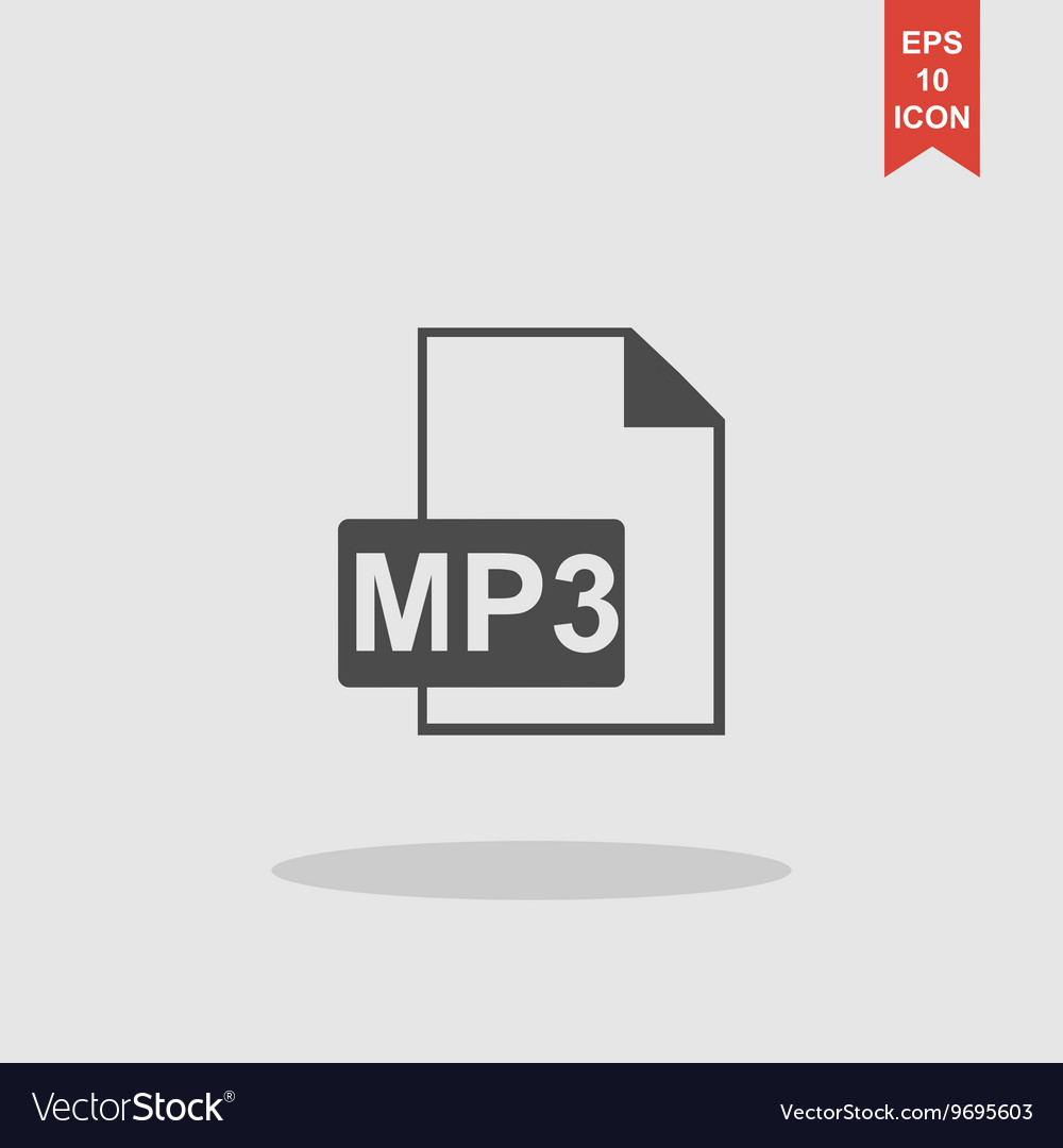 Mp3 file icon Royalty Free Vector Image - VectorStock