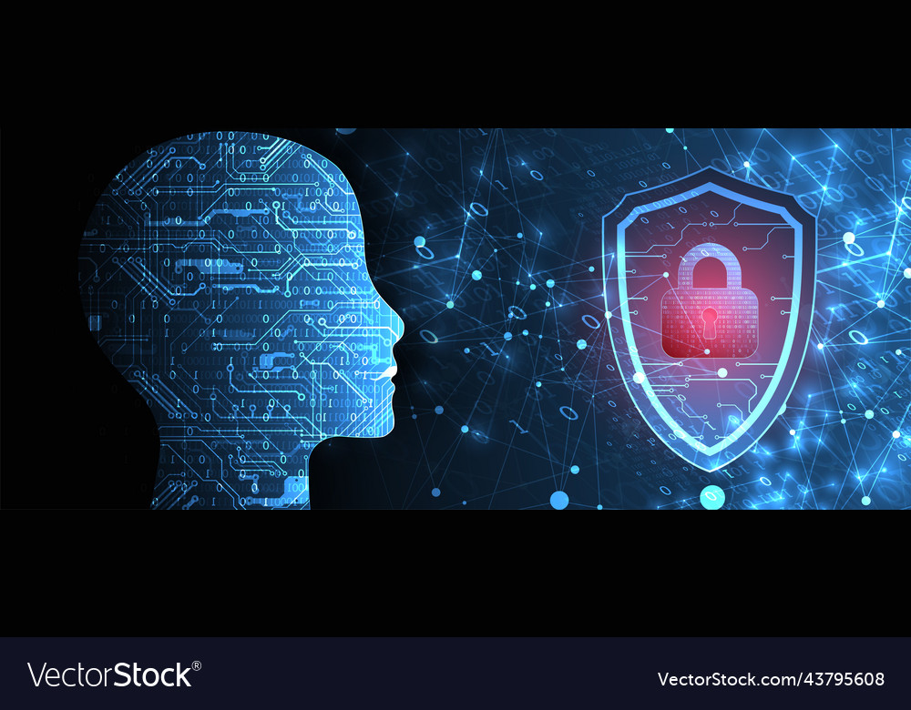 Artificial intelligence technical background Vector Image Artificial intelligence technical background Vector Image
