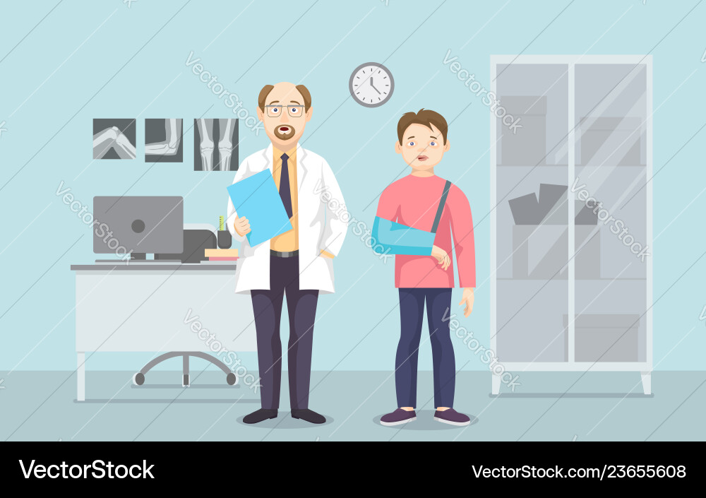 Horizontal medical banners flat design doctor Vector Image