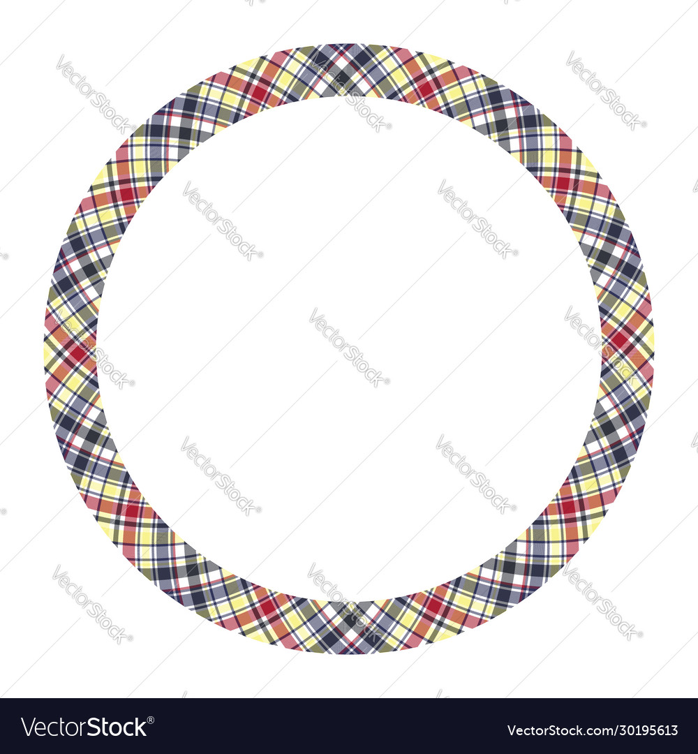 Circle borders and frames round border pattern Vector Image