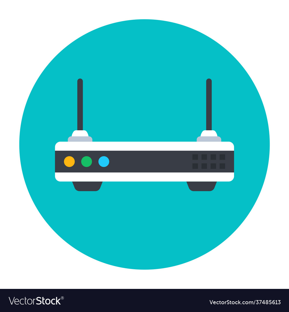 Internet modem Royalty Free Vector Image - VectorStock