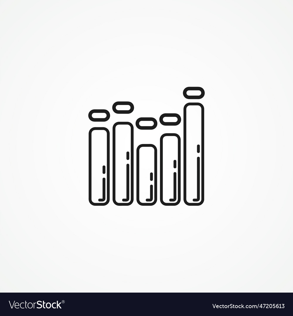 Music equalizer line icon sound audio wave Vector Image Music equalizer line icon sound audio wave Vector Image