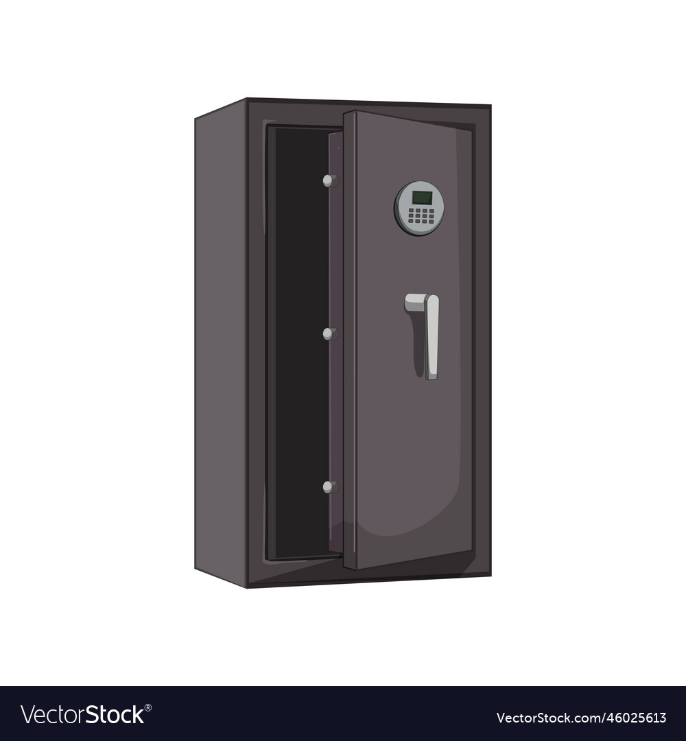 Security safe cartoon Royalty Free Vector Image