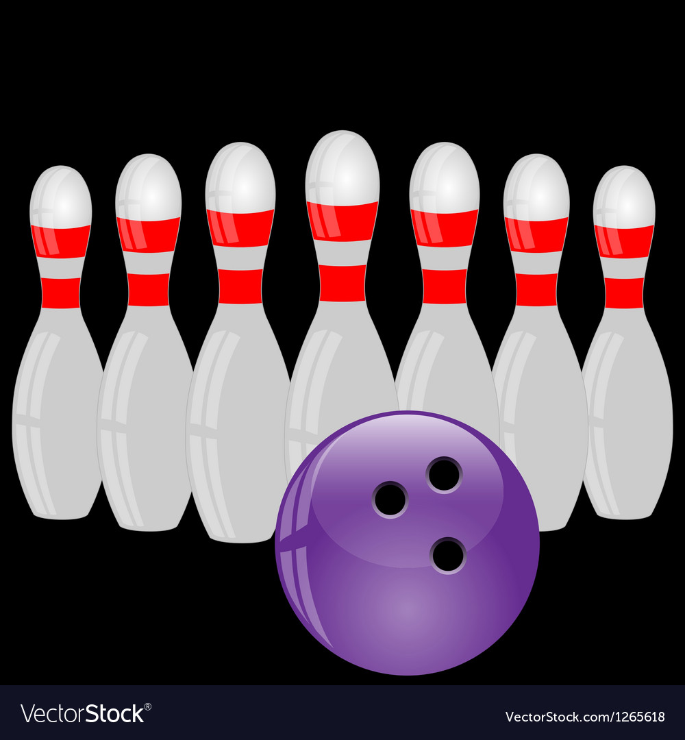 Bowling Royalty Free Vector Image - VectorStock
