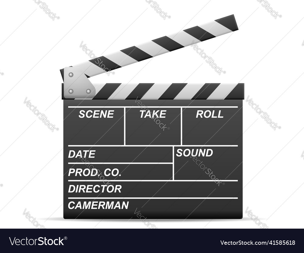 Clapperboard Royalty Free Vector Image - VectorStock